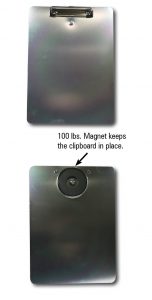 Magnetic Aluminum Clipboard - First Quality Forklift Training LLC